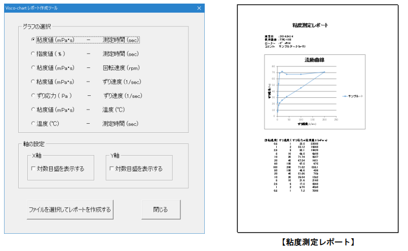 数据导入/绘图软件“Visco-chart (Ver.7.0)”已发布 – TOKISANGYO